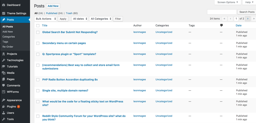 Create WordPress Posts from an API :Levon.io